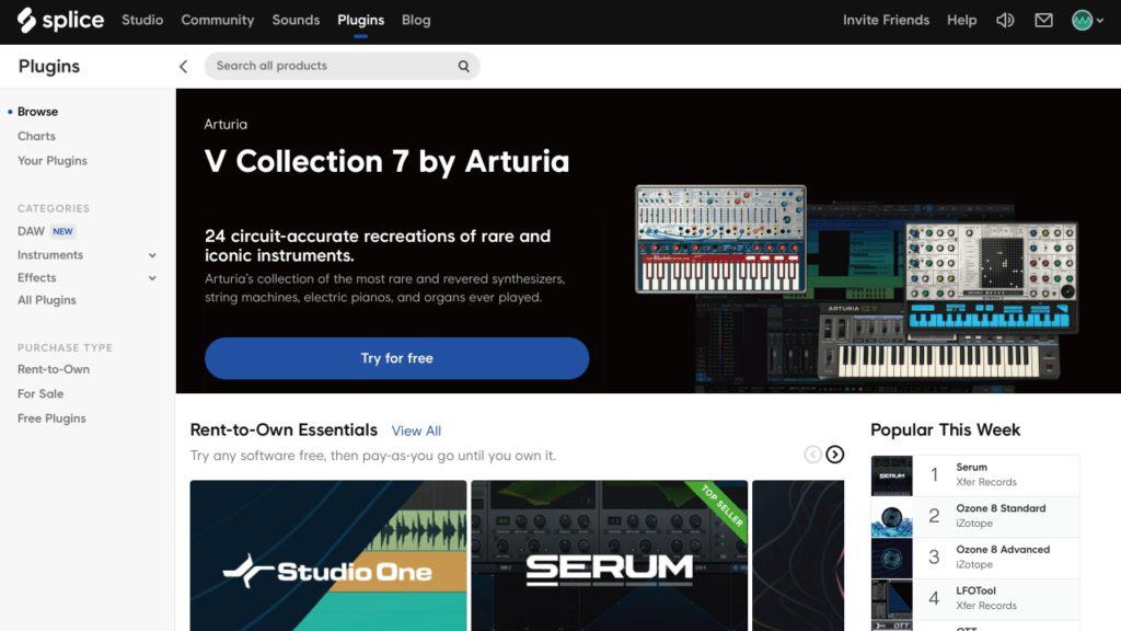月額で欲しいプラグインを買えるSplice Pluginsを解説！無料トライアルの登録方法や買い方、利用するメリットも！ | DTMer.info