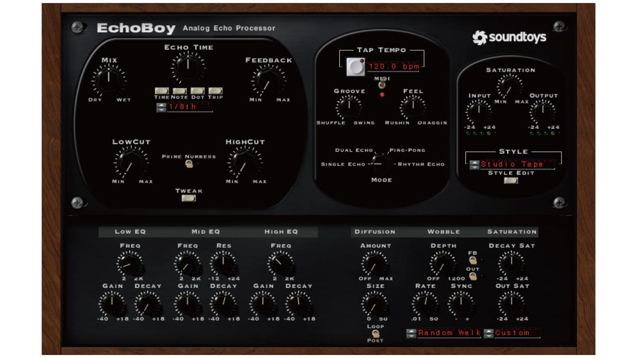 Soundtoys「EchoBoy」レビューと使い方やセール情報！ビンテージギアなど31スタイル多機能ディレイ | DTMer.info